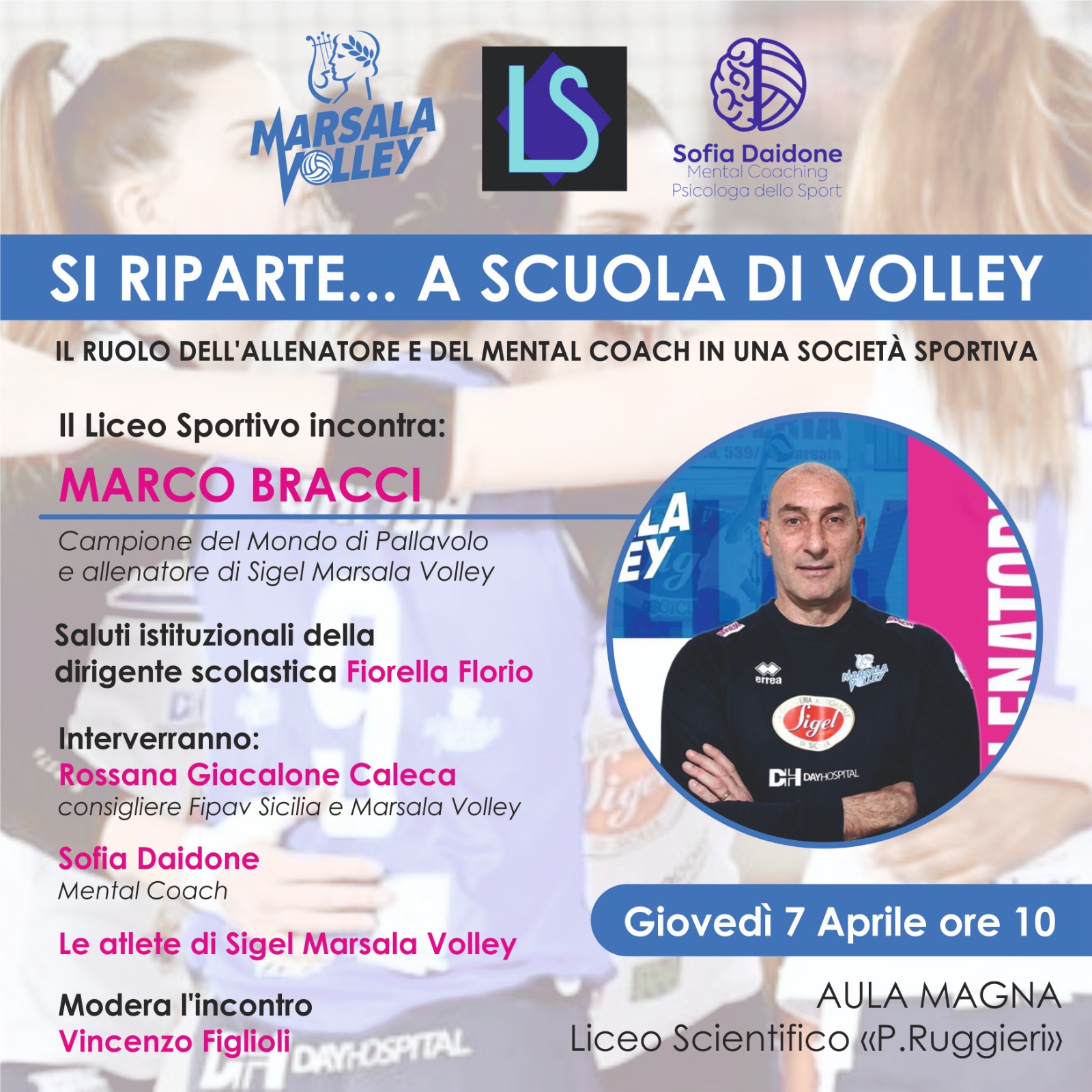 Lo Scientifico "Ruggieri" accoglie il coach della Sigel Marsala Marco ...