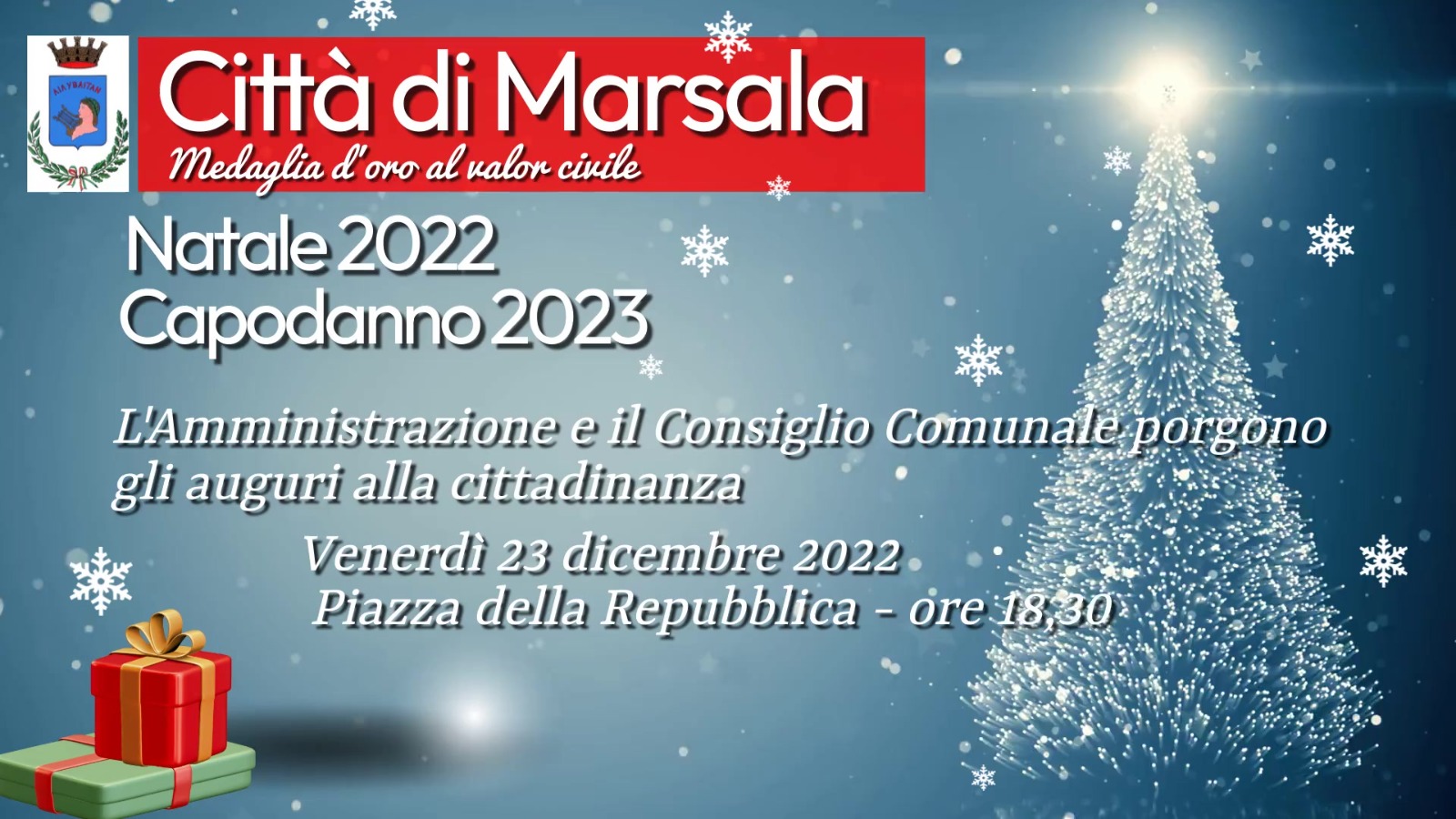 Gli auguri dell'Amministrazione marsalese in tre iniziative (ma nessuna ...