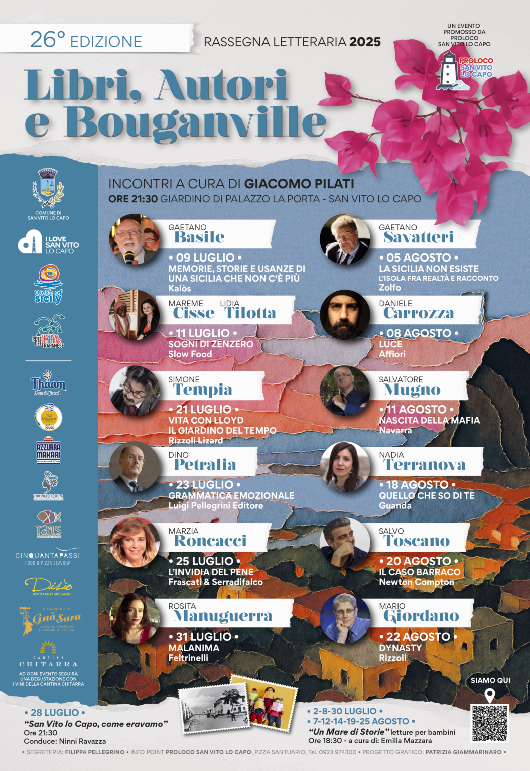 Torna a San Vito Lo Capo per il 26° anno “Libri autori e bouganville”