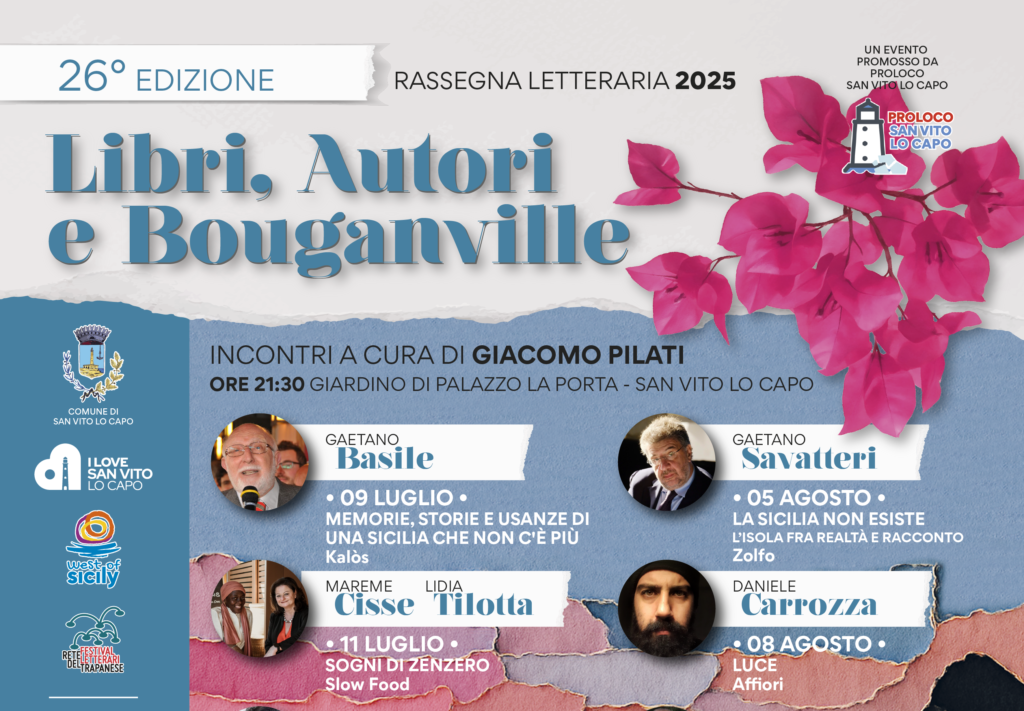 Torna a San Vito Lo Capo per il 26° anno “Libri autori e bouganville”